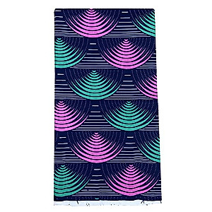 African Wax Fabrics Ethnic Ankara Wax Print 6 Yards for Party Dresses and DIY Upholstery Fabrics (P48)