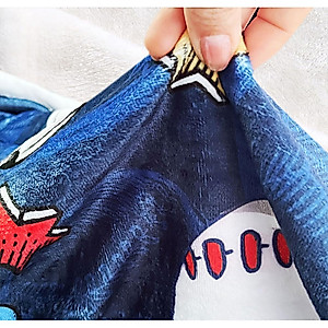 Sports Blanket, Sports Fan Fleece Throw Blanket for Men, Women and Kids, Fleece Basketball Baseball Football Soccer Throw Blanket, Cool Sports Blanket for Boys, Kids, and Children, 60X50 Inch, Blue