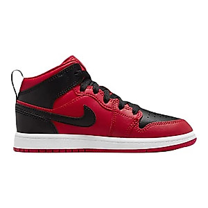 Jordan Boy's Jordan 1 Mid (Little Kid) Gym Red/Black/White 3 Little Kid M