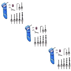 Housoutil 3 Sets Burr Device Set wisking tool electric drill bit sharpening tool portable drill bit sharpener power tools electric tool electric sharpener Drill Grinder Drill Grinding Tool