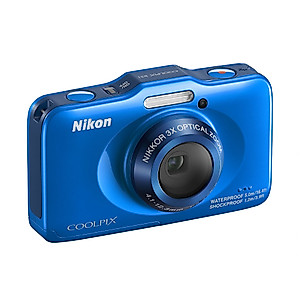 Nikon COOLPIX S31 10.1 MP Waterproof Digital Camera with 720p HD Video (Blue) (OLD MODEL)