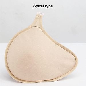 Bra Pads Inserts, Mastectomy Prosthesis Cover Bag Sweatabsorbent Cotton Elastic Silicone Breast Forms Protective Cover Mastectomy Prosthesis Hook Design Bra Inserts Push Up (Left)
