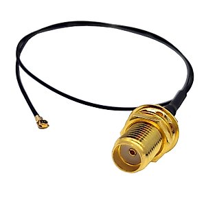 Tenmory U.FL to SMA M.2 NGFF UFL to SMA-Female MHF4 IPX4 IPEX4 Ipex Connector Pigtail Antenna Extension Cable (10 inch (2 Pcs))