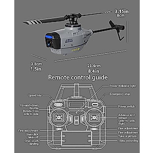 UJIKHSD RC Drone (AI Smart Version) Single Propeller Without Ailerons With 90° Adjust Camera 6-axis Gyro Stabilization 5G Optical Flow RC Airplane Altitude Hold Girls Adults