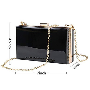 SUKUTU Clutch Purses for Women Clear Purses Women's Evening Handbags Clear Acrylic Bag Crossbody Shoulder Handbag