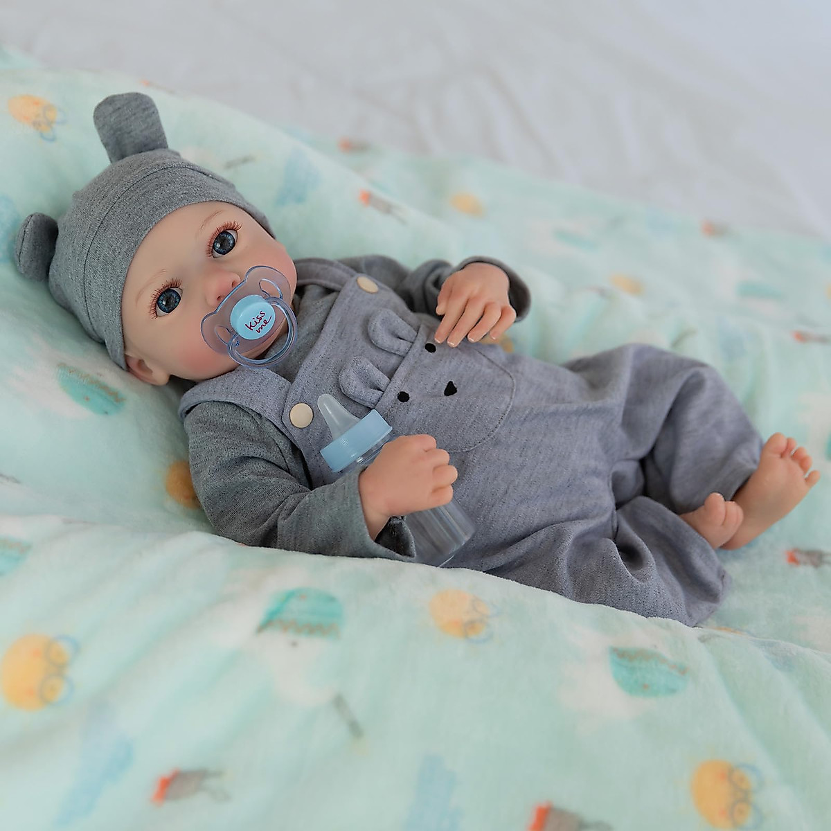 Thorogod Realistic Reborn 18 Inch Baby Doll - Soft Cloth Body, Looks Real for Kids Age 3+