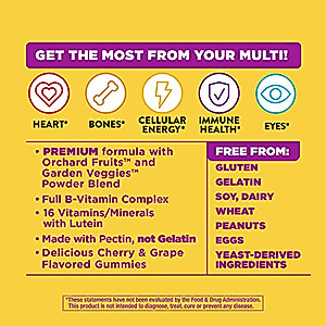 Nature's Way Alive! Women's 50+ Premium Gummy Multivitamin, Full B Vitamin Complex, 75 Gummies