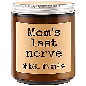 Gifts for Mom from Daughter Son, Funny Birthday Gifts for Mom, Mother's Day Gifts from Daughter Son, Thanksgiving Christmas Valentines Day Gifts for Women Mom Mother Stepmom - Lavender Scented Candles