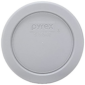 Pyrex (6 7202 Glass Bowls & (6) 7202-PC Jet Gray Lids