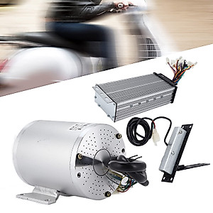 Dilwe Electric Bike Brushless Motor Kit,2000W 48V 34A Brushless Motor Kit High Speed Power for Electric Bike