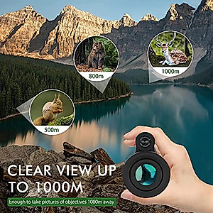 AYRAVIIO 12×60 Monocular Telescope with Smartphone Holder & Upgraded Tripod, High Powered SMC & BAK4 Scope for Adults, Birthday Gifts for Men Dad Him Husband Boyfriend, Gadgets for Birdwatching