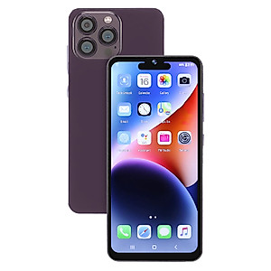 Zunate I14 Pro 3G Unlocked Smartphone, 6.53 Inch Large Screen, 4GB RAM 64GB ROM, Facial Unlocking Mobile Phone for Android 10, Dual 2 MP 8 MP Camera, Dual SIM Slot