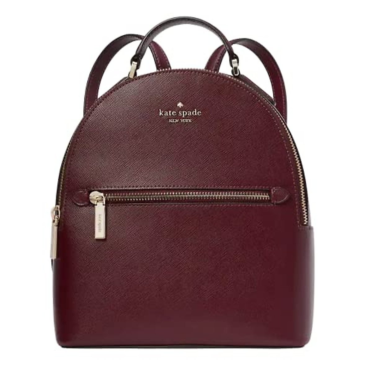 Kate Spade New York saffiano leather Perry Small Backpack (Deep Berry)