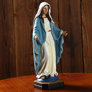 Simhoa 1pc Blessed Saint Virgin Mary Statue Wedding Gift Christmas Tabletop Decor