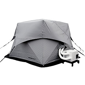 RDS Gear - Obsidian - Heavy Duty 4 Season Camping Shelter, 6-8 Person Capacity, Instant Pop-Up Tent, Insulated and A/C Ready, Removable Floor for Easy Cleaning or Ice Fishing