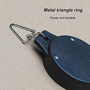 WXTOOLS 4 Pack Retractable Plant Pulley, Adjustable Hanging Flower Basket Hooks Plant Pulleys for Hanging Plants, Plant Hanger for Garden Baskets Pots and Birds Feeder (Black)