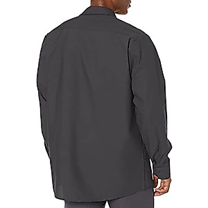 Red Kap Men's Industrial Work Shirt, Regular Fit, Long Sleeve, Black, 2X-Large