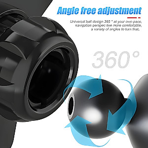 Moioee Car Air Vent Phone Mount, Auto-Lock Gravity Stable Stand Mobile Phone Holder with Upgrade Clip, Vehicle Hands Free Cradle Cell Phone Holder Mount Universal Fit for All Smartphones (Silver)