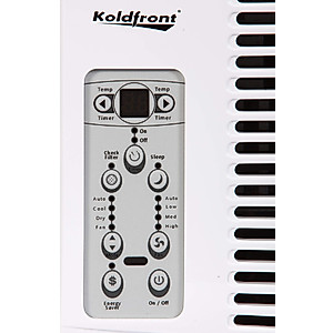 Koldfront WAC8003WCO 8000 BTU 115V Window Air Conditioner with Dehumidifier and Remote Control