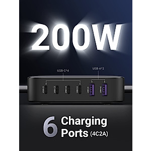 UGREEN 200W USB C Charger with 6.6FT 100W USB C to USB C Cable Fast Charge