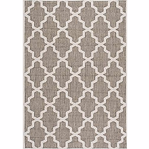 nuLOOM Gina Moroccan Indoor/Outdoor Area Rug, 8' Square, Taupe