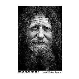 Ilford 1743399 Delta Pro 100 120 Fine Grain Medium Speed, Black and White Film, ISO 100, 120 Size