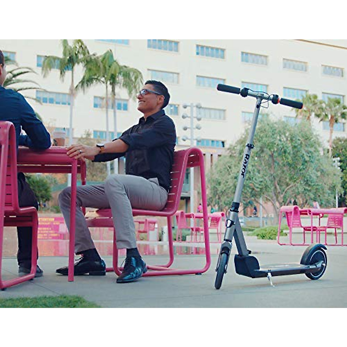 Razor E Prime Adult Electric Scooter - Up to 15 mph, 8" Airless Flat-free Tires, Rear Wheel Drive, 250W Brushless Hub Motor, Lightweight Aluminum Frame, Anti-Rattle System, Foldable