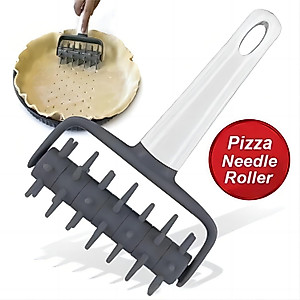 BigBigMe Pizza Dough Docker Docker Dough Bubble killer Time-Saver Pizza Dough Roller Docker Dough Blistering Killer, Pizza Docker Roller for Home Kitchen, Pizza Making Accessories, Pizza Docking Tool