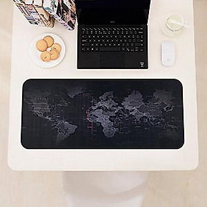 Large Gaming Mouse Map Pad with Nonslip Base-31.5x11.8x0.15 Inch|Extended XXL Size, Heavy|Thick, Comfy, Foldable Mat for Desktop, Laptop, Keyboard& More|Enjoy Precise & Smooth Operating Experience