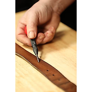 ARES 10022 - Automatic Center Punch - 5-Inch Adjustable Spring-Loaded Tool - Anti-Slip Knurled Grip - Durable S2 Steel Tip