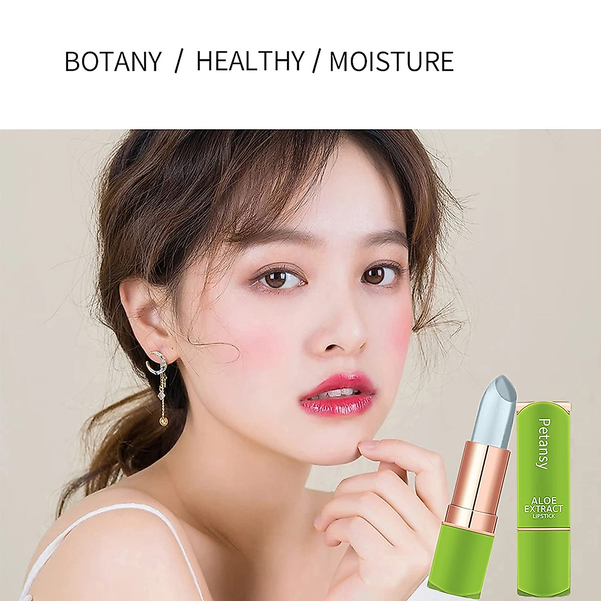 Petansy 3 Packs Aloe Vera Lipstick, Lips Moisturizer Long Lasting Nutritious Lip Balm Magic Temperature Color Change Lip Gloss-Set(A)
