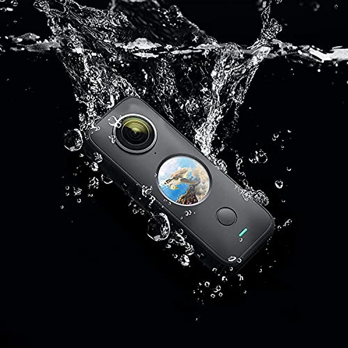 insta360 ONE X2 360 Degree Waterproof Action Camera, 5.7K 360, Stabilization, Touch Screen, AI Editing, Live Streaming, Webcam, Voice Control