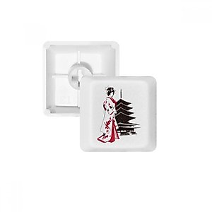DIYthinker Japan Japanese Style Kimono Girl Keycap Mechanical Keyboard PBT Gaming Upgrade Kit