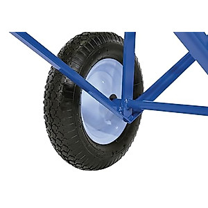 Vestil CARPET-45 Portable Carpet Dolly with Fully Pneumatic Wheels, 500 lbs Capacity, 60" Length x 26" Width x 20" Height, Platform Width (in.) 14-11/16.