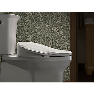 KOHLER 28229-0 K-28229-0 PureWash E725 Elongated Bidet Toilet Seat with Remote Control, White