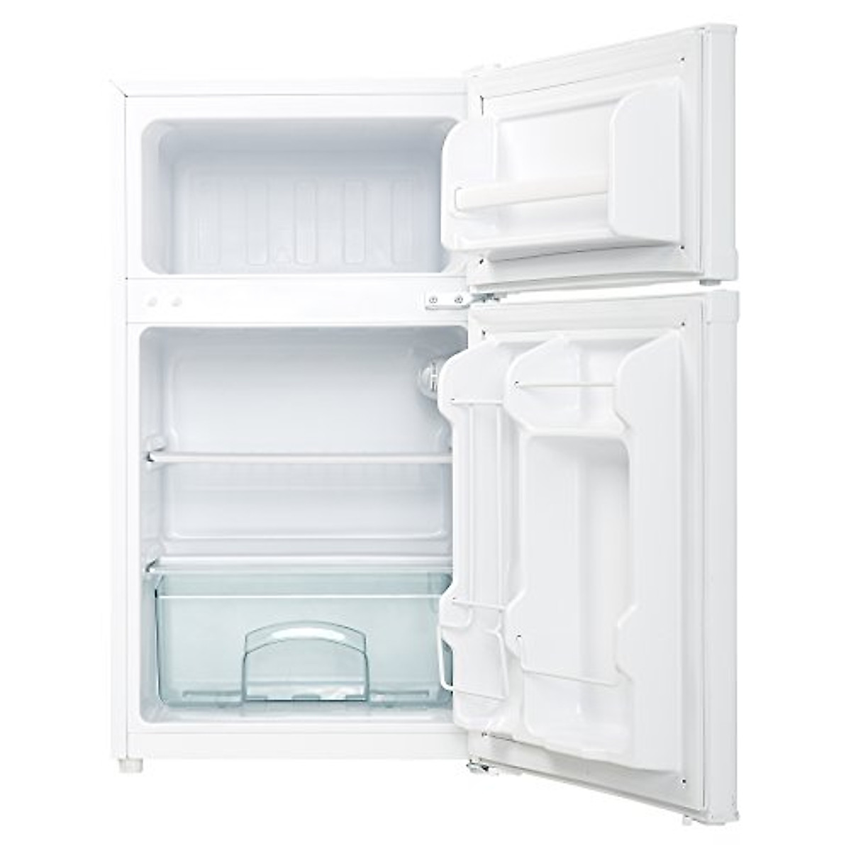 Danby Designer DCR031B1WDD 3.1 Cu.Ft. Compact Refrigerator with Freezer, E-Star Rated Mini Fridge for Bedroom, Living Room, Kitchen, or Office, White