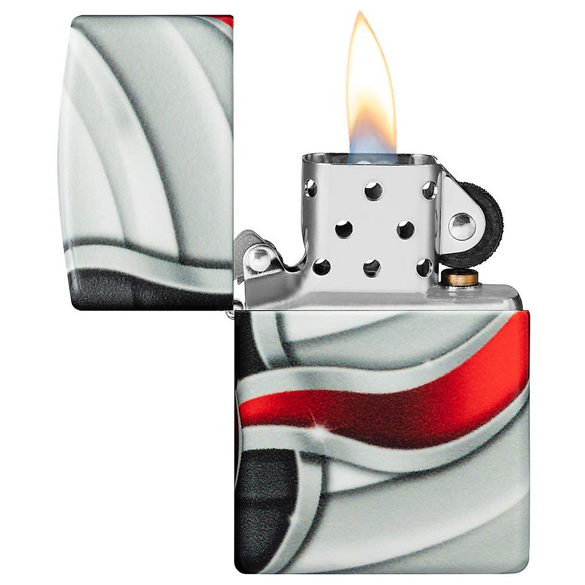 Zippo Flame Logo Design 540 Color Pocket Lighter, Black, One Size