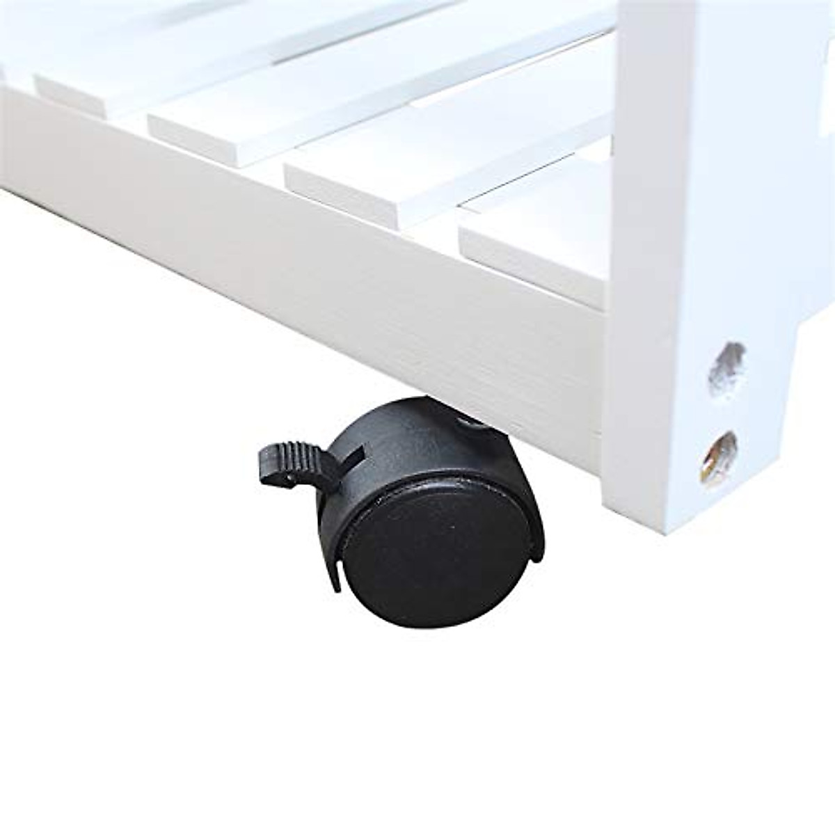 ACLULION 3 Piece Drop Leaf Dining Tables for Small Spaces, Small Rolling Dining Table Set for 2 with 2 Drawers, Space Saving Dining Table with 2 Chairs and Handle for Kitchen and Dining Room (White)