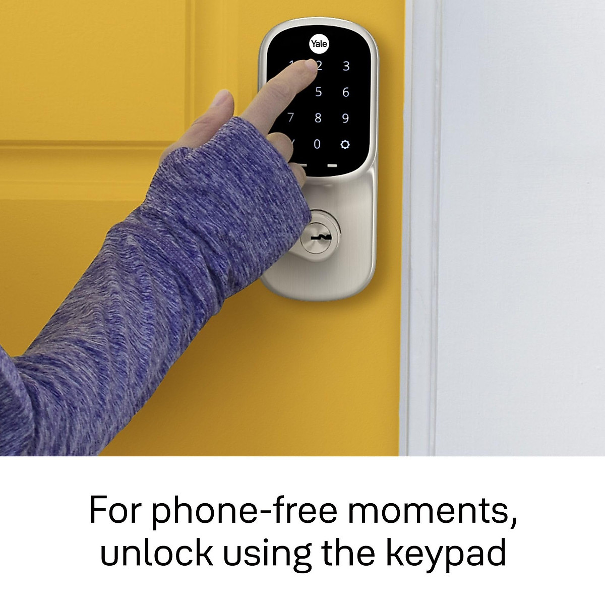 Yale Assure Lock Touchscreen, Wi-Fi Smart Lock - Works with the Yale Access App, Amazon Alexa, Google Assistant, HomeKit, Phillips Hue and Samsung SmartThings, Satin Nickel
