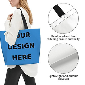 Custom Tote Bag Custom Tote Bags With You Team Logo Text Picture Travel Business Women Teacher Personalized Tote Bag