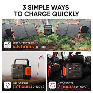 Jackery 1000 Plus Solar Generator, 1264Wh Portable Power Station with 2xSolarSaga 100W Solar Panels, 2000W Output Expandable Home Backup Power for Off-grid Living, Outdoor Camping and Exploration