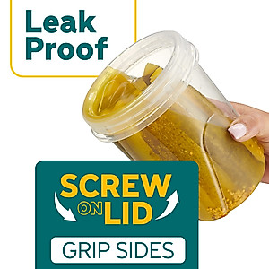 ELEGANT DISPOSABLES 32 ounce Plastic Food Storage Containers with colored Twist Top Lids Reusable Leak Proof Deli Containers for Freezer Storage Meal Prep Pack of 12