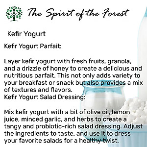 Kefir, Kefir Grains, Scoby, Milk Kefir Grains, Live Starter, Cultures, Bulgaros de Leche, Bulgarian Milk Kefir Grains, Kefir Strainer, Works w/Whole Milk, Coconut Milk, Almond Milk, Oat Milk