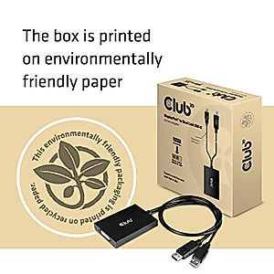 Club 3D CAC-1010 DisplayPort to DVI Dual-Link DVI-D Active Adapter for Your Monitor/Display - USB A Powered – 2560x1600 Resolution HDCP Supported NOT for Apple Cinema Monitors, Black