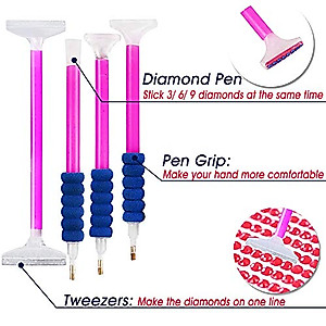 56ps- 5D Diamond Painting Accessories & Tools Kits for Kids or Adults to Make Diamond Painting Art
