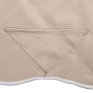 Porch Swing Canopy, Replacement Waterproof Swing Top Cover, Garden Swing Seat Replacement Canopy Sun Shade Awning Cover Outdoor Patio Ham-Mock Swing Canopy (Khaki)