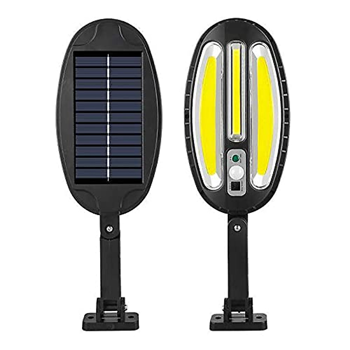 sysyrqcer LED Solar Street Light Outdoor Integrated high Brightness Garden Light Home Lighting Human Body Induction Light 2pcs (Size : 100SMD)