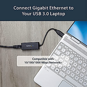 StarTech.com USB 3.0 to Gigabit Ethernet Adapter for Windows and Mac- 10/100/1000 NIC Network Converter - New Version Available USB31000S2 (USB31000S)