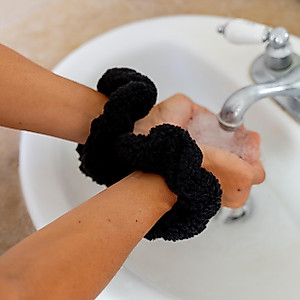 FROG SAC Spa Headband for Washing Face, Teddy Bear Skincare Makeup Headbands with Wrist Bands, Girls Fluffy Facewashing Skin Care Make Up Animal Head Band Hair Accessories for Women