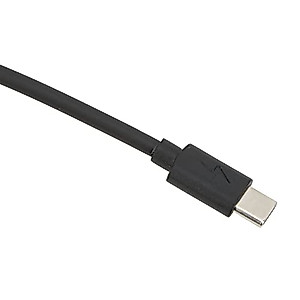 90 Degree Type C to DC Charging Cable, Type C USB C Male to DC 5.5X2.5mm Male Power Jack Notebook Charging Cable Coiled Spring Charging Cord, 12V 5A
